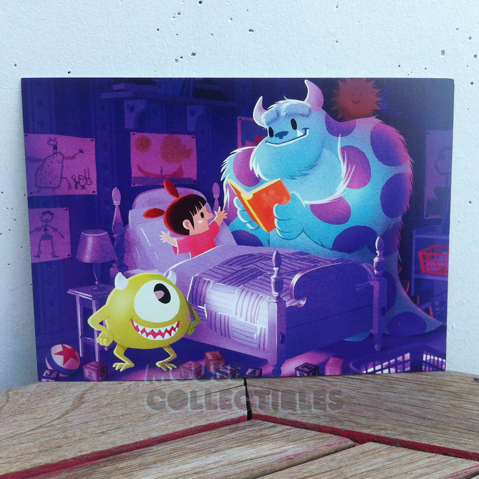 Disney Parks Pixar Postcard Monsters Inc. Bedtime Story Eunjung June ...
