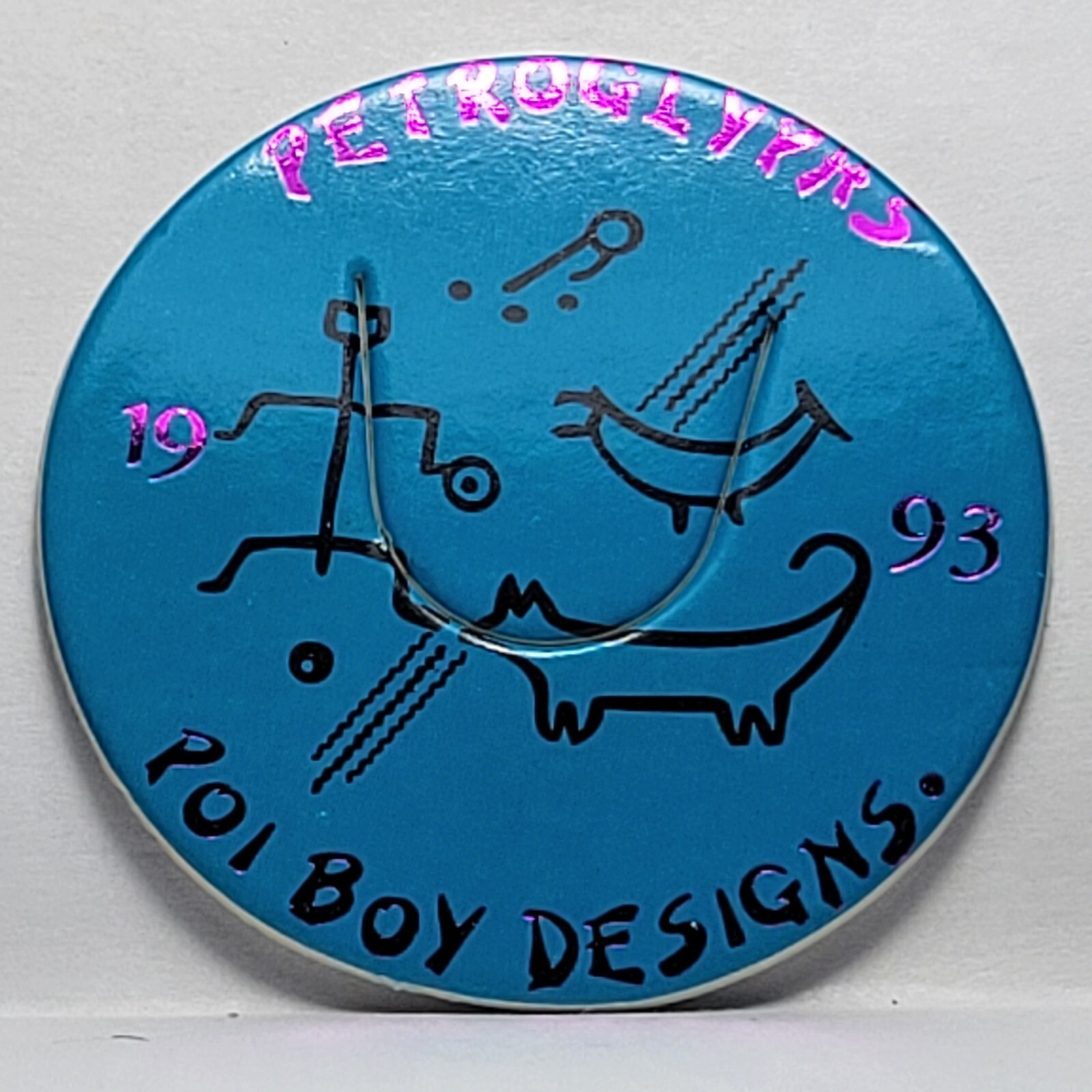 Vintage Pog / Milk Cap * POI. BOY Designs * Blue * Bin101 | eBay