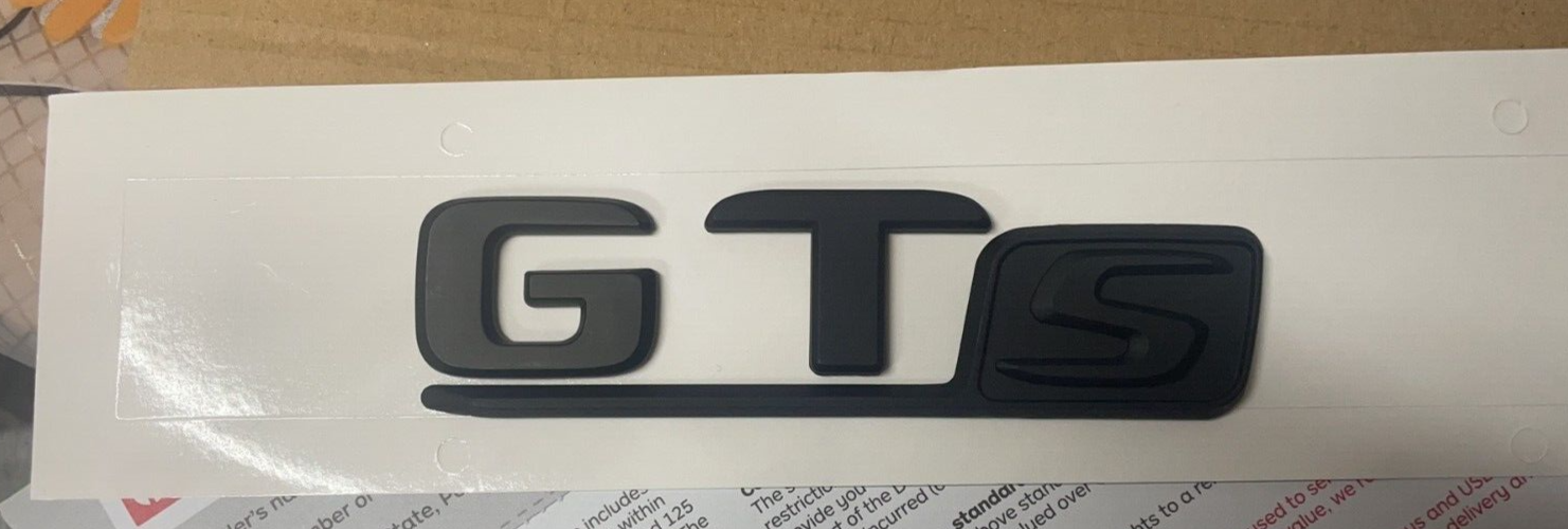 Matt Black GTs Sticker Decal Emblem Badge for Mercedes Benz AMG GT GTS ...