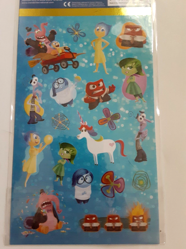 Disney Pixar Inside Out Stickers Animated Movie Emotions Sandylion | eBay