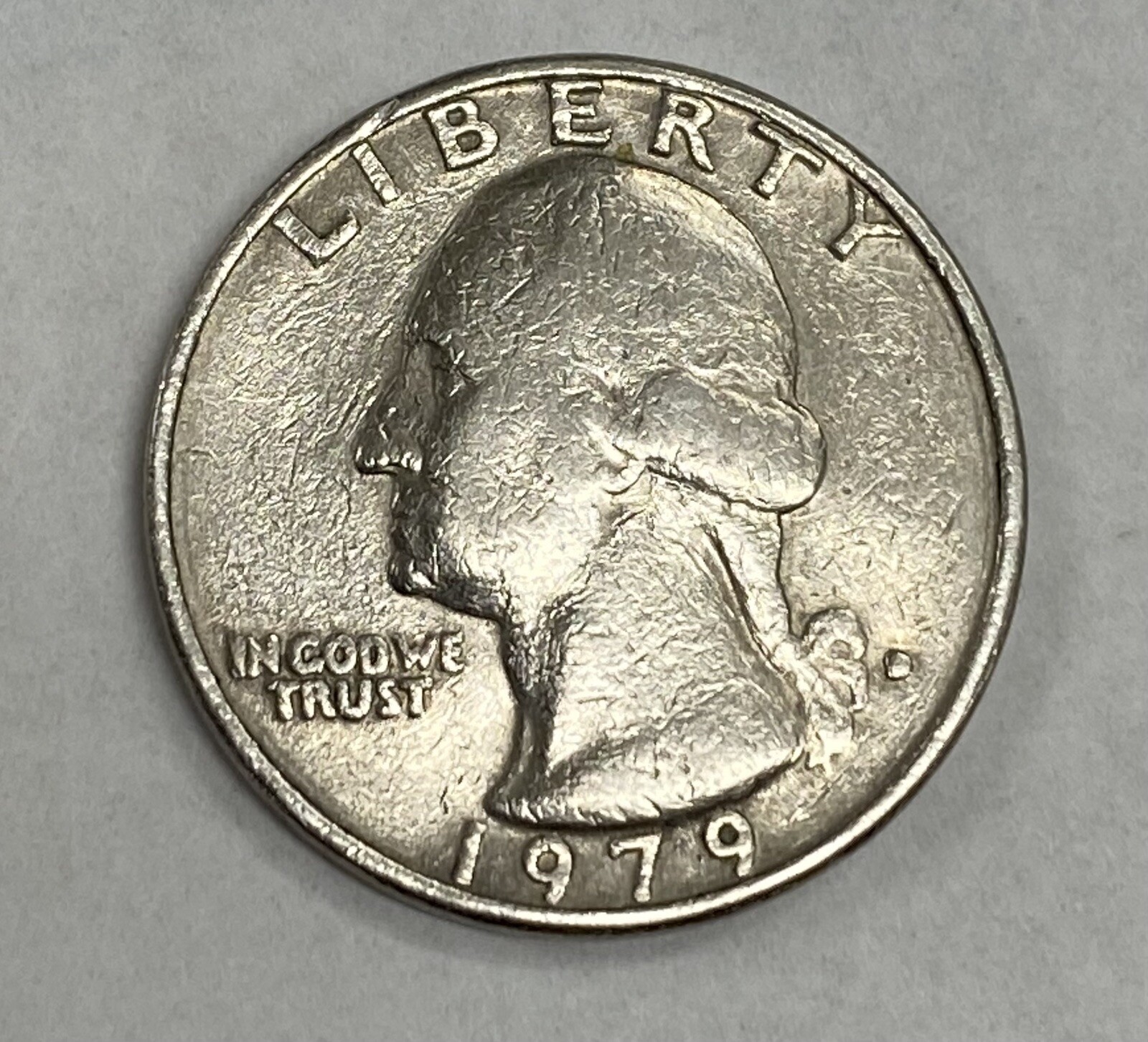 1979 Quarter Error Filled D. DDR OLIVE BRANCH, “E” Error On Word ...