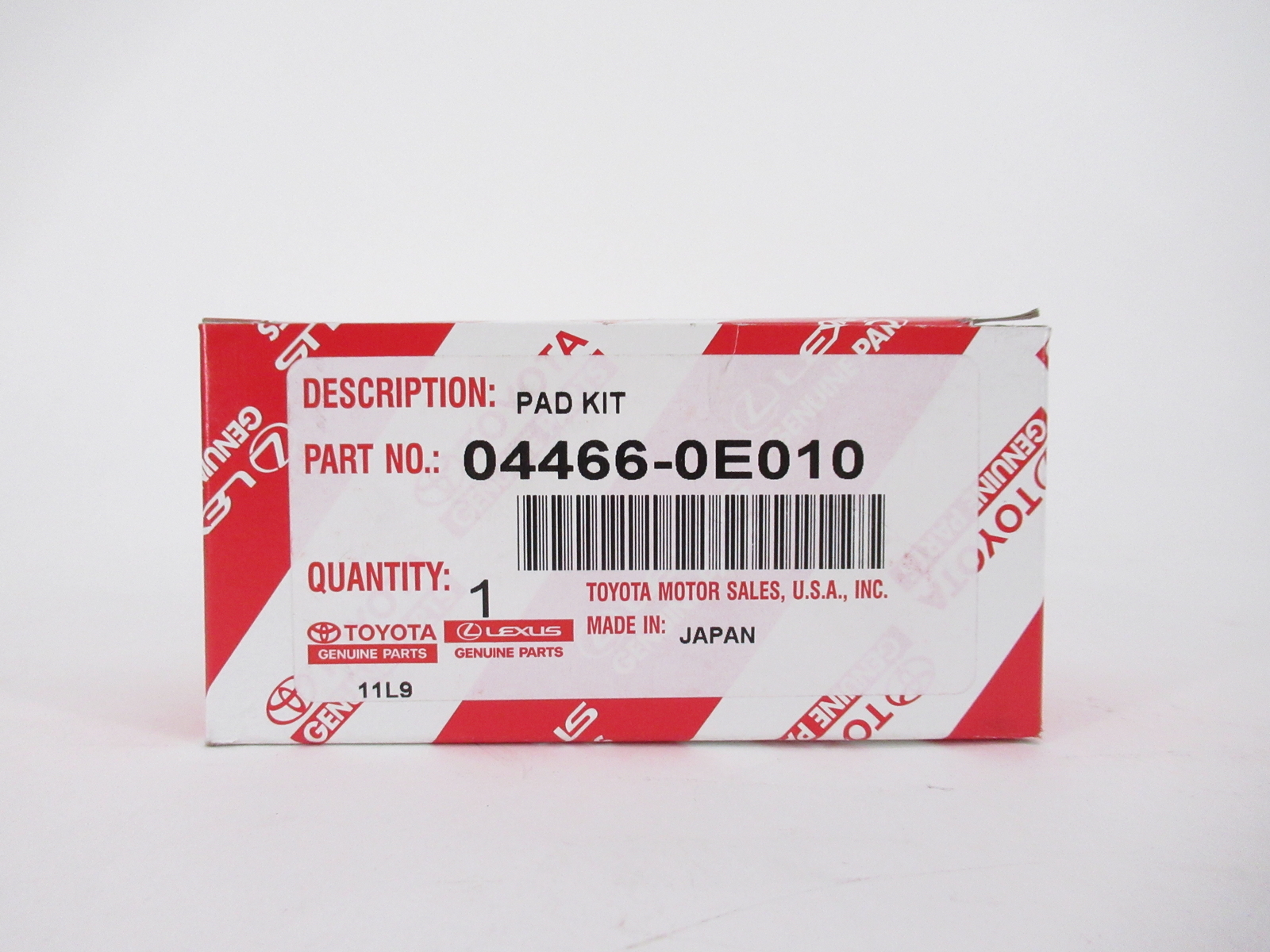 Genuine OEM Toyota Lexus 04466-0E010 Rear Brake Pad Set | eBay