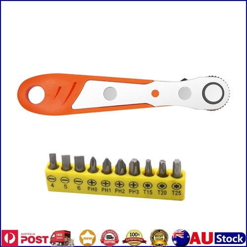 Universal Micro Ratchet Wrench Screwdriver Bit Set with 1/4 Drive Multi ...