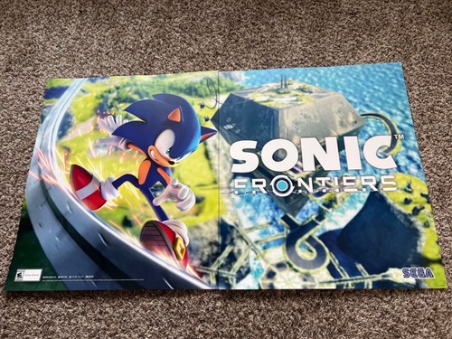 SONIC Frontiers GameStop Promotional Poster 48" x 28" (Two-Piece Set ...