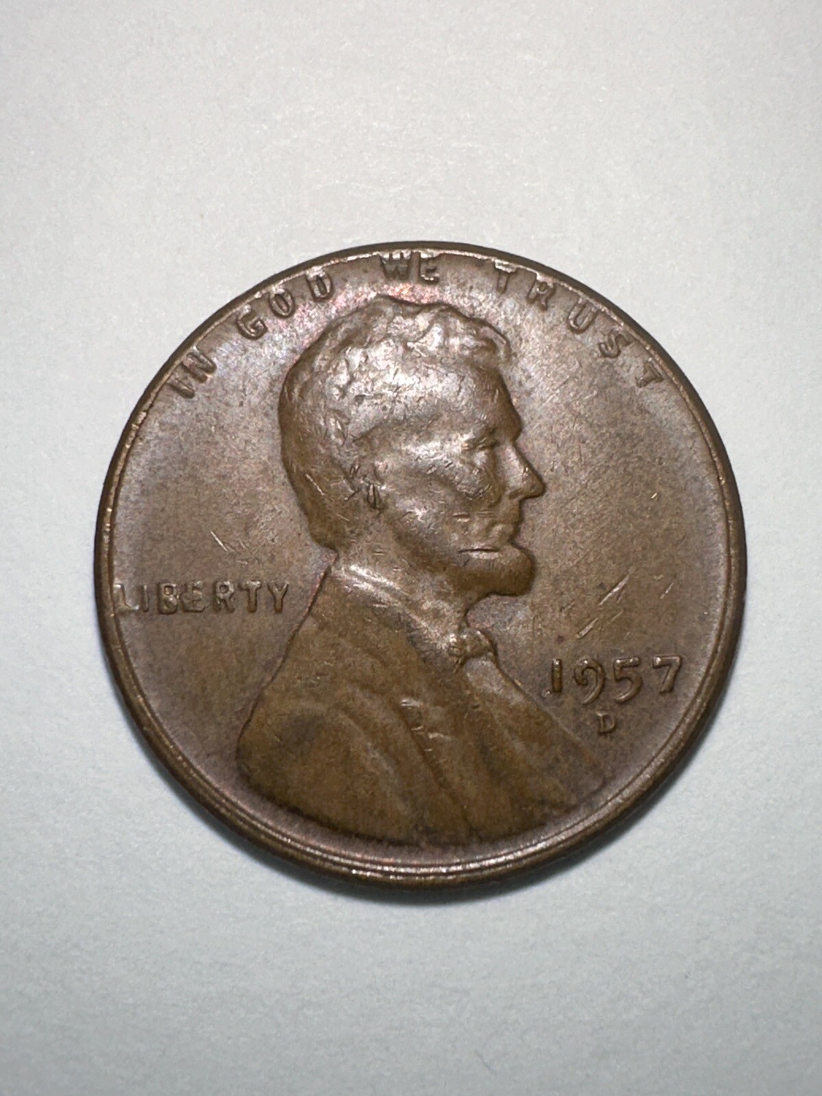 1957-D Wheat Penny Error “L” “B" “E” In liberty | eBay