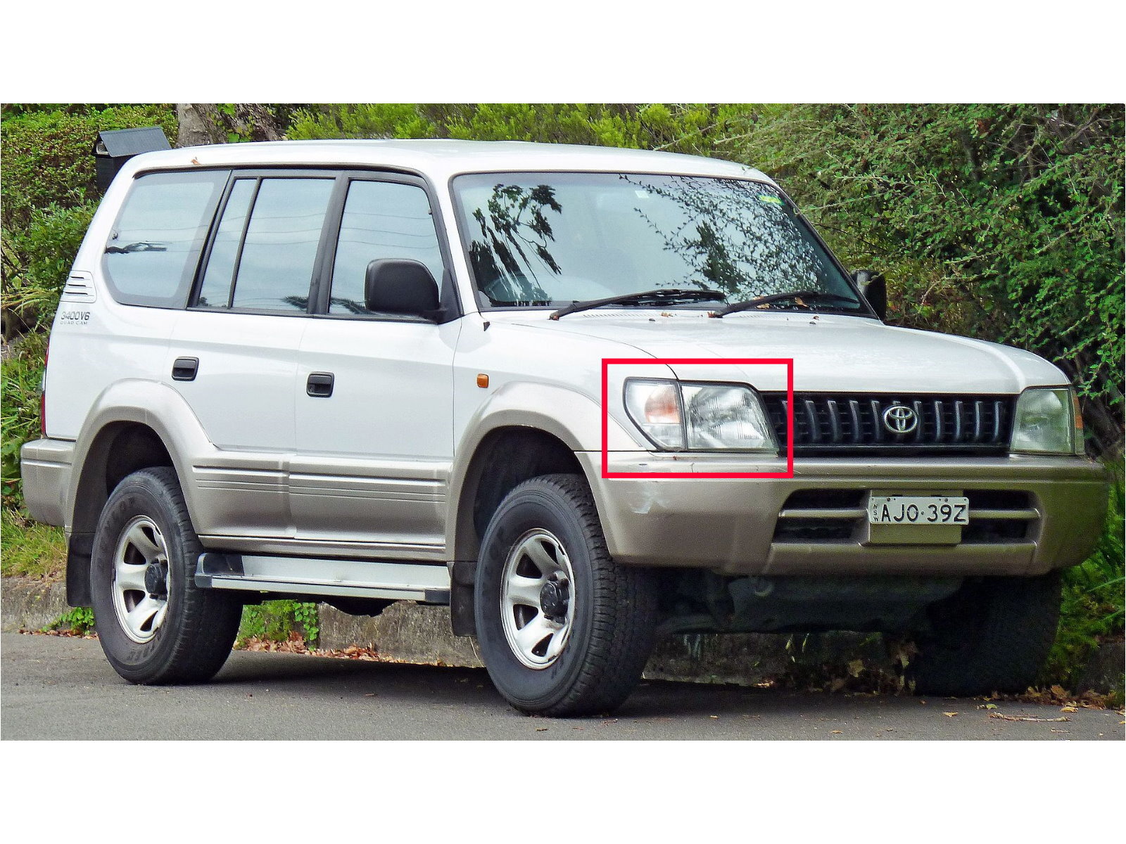 LAND CRUISER FJ90 1996-2003 CCFL Projector Headlight Chrome for TOYOTA ...