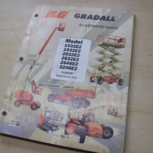GRADALL JLG 1532E2 1932E2 2032E2 2632E2 2646E2 3246E2 Lift Parts Book ...