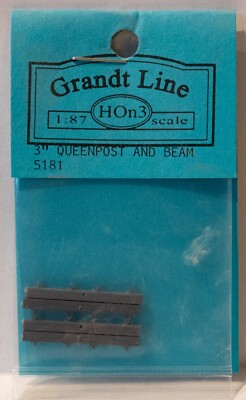 Grandt Line HO #5181 Queenposts & Beams pkg(4) -- 3" 7.6cm | eBay