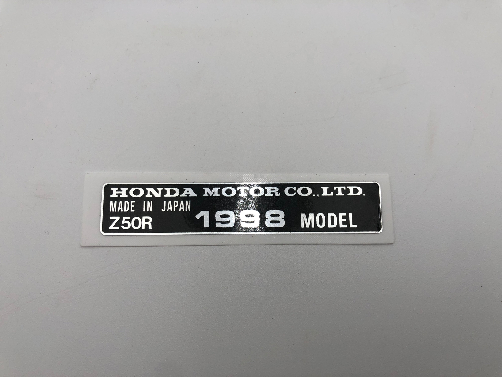 1998 Honda Z50R Frame Year Decal | eBay