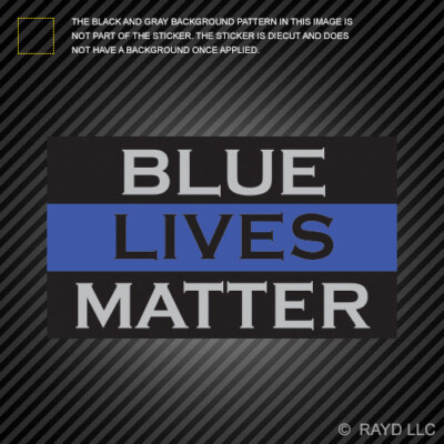 Blue Lives Matter Sticker Die Cut support police thin blue line cop ...