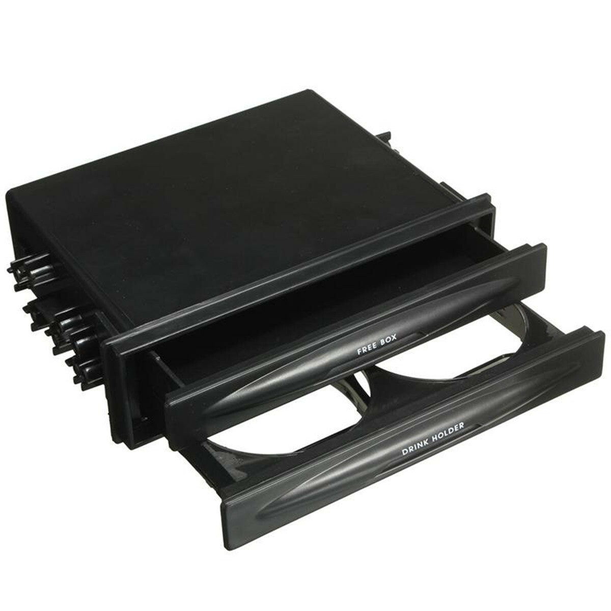 Car Dash Trim Double Din Radio Pocket Kit Drink Cup Holder Storage Box ...