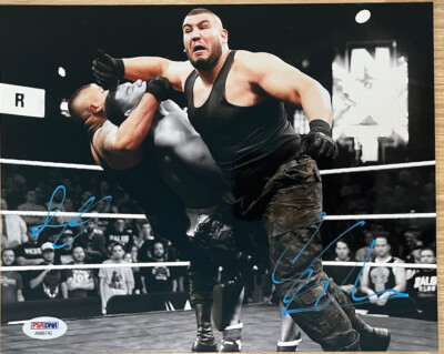 AUTHORS OF PAIN SIGNED WWE NXT REZAR & AKAM 8X10 PHOTO PSA/DNA | eBay