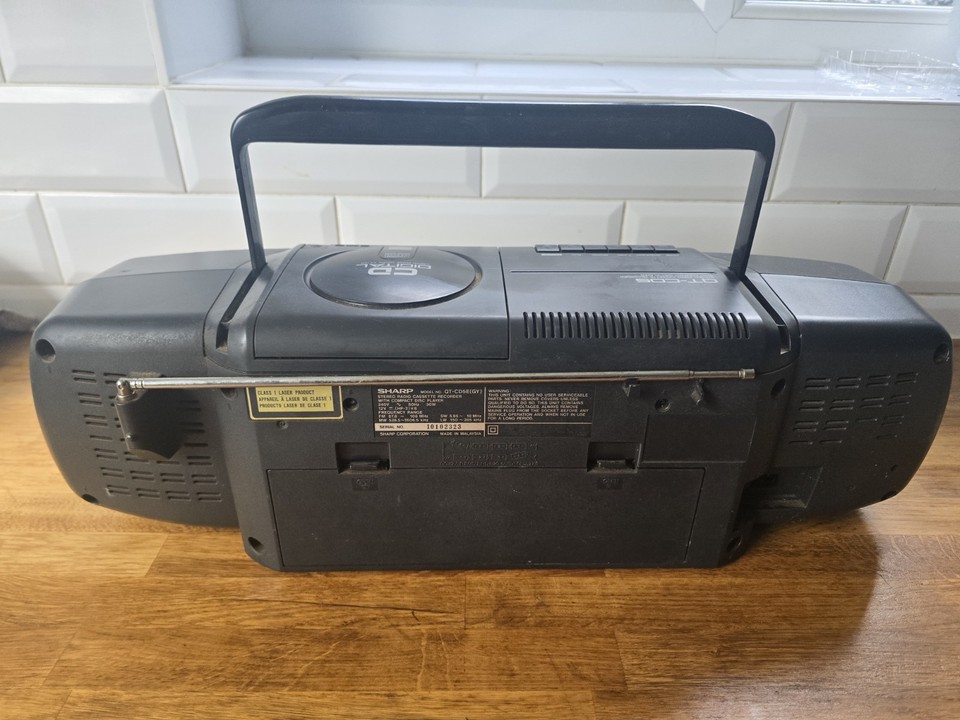 Vintage Rare Sharp QT-CD5 Stereo CD Radio Cassette Recorder | eBay UK