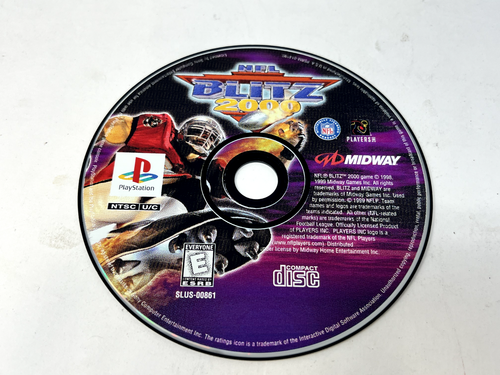 NFL Blitz PlayStation 1 PS1 Black Disc Only Tested Midway Football ...