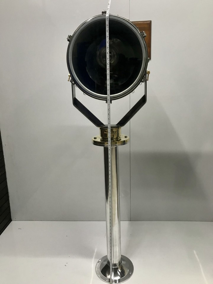 Industrial Marine Steel Signal Spot Search Light Floor Lamp with Stand ...