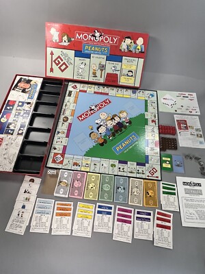 Monopoly Peanuts Collector's Edition Game 2002 Snoopy Charlie Brown ...