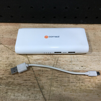 COMSOL 11,000 MAH DUAL POWER BANK PB-02-11000-WHT - GOOD CONDITION | eBay