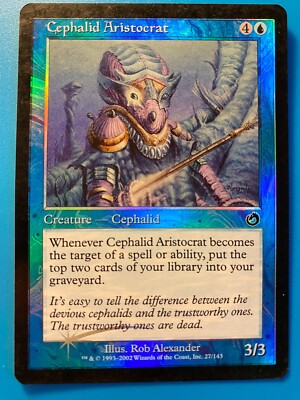 MTG 1x FOIL Cephalid Aristocrat Torment Pauper Magic the Gathering Card ...