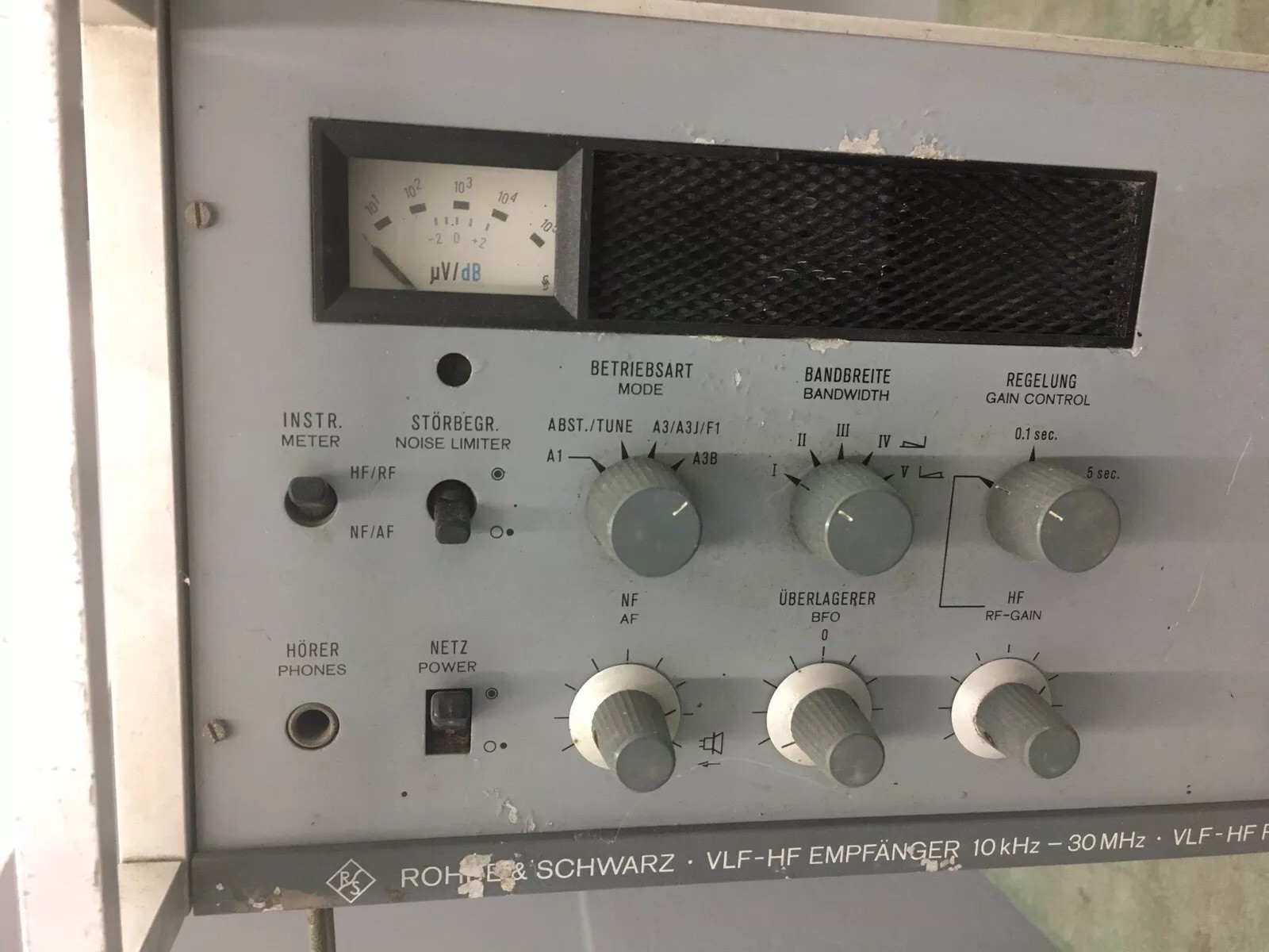 VTG ROHDE & SCHWARZ EK47 VLF-HF 10K-30MHz Empfanger Digital Receiver ...