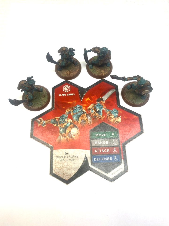1 of Heroscape Blade Gruts 4 figures and 1 card | eBay