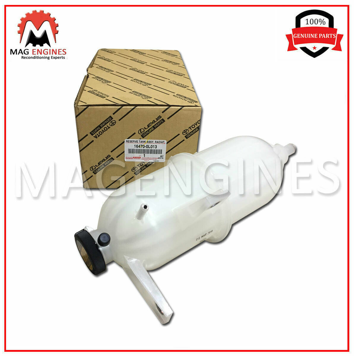 16470-0L013 GENUINE OEM TANK ASSY, RADIATOR RESERVE 164700L013 | eBay