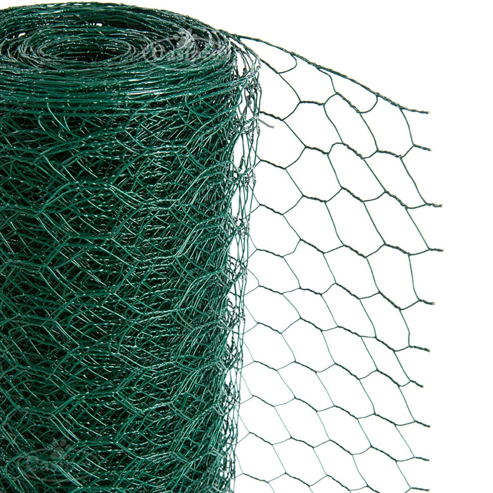 PVC Coated Green Chicken Rabbit Wire 25m 50m 3 widths Mesh Aviary ...