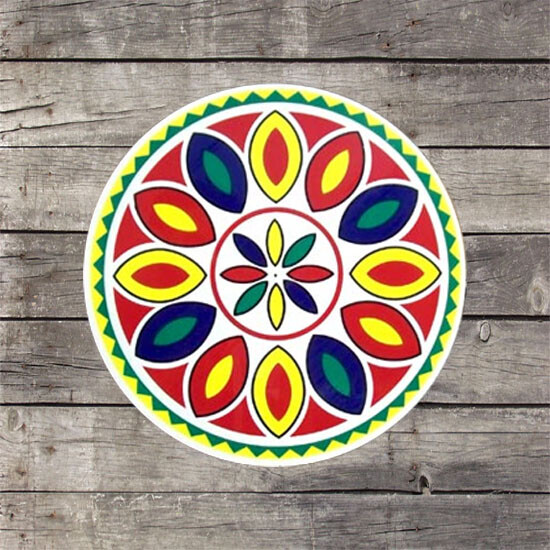 Pennsylvania Dutch Hex Designs Shamrock Pennsylvania Dutch Hex Sign