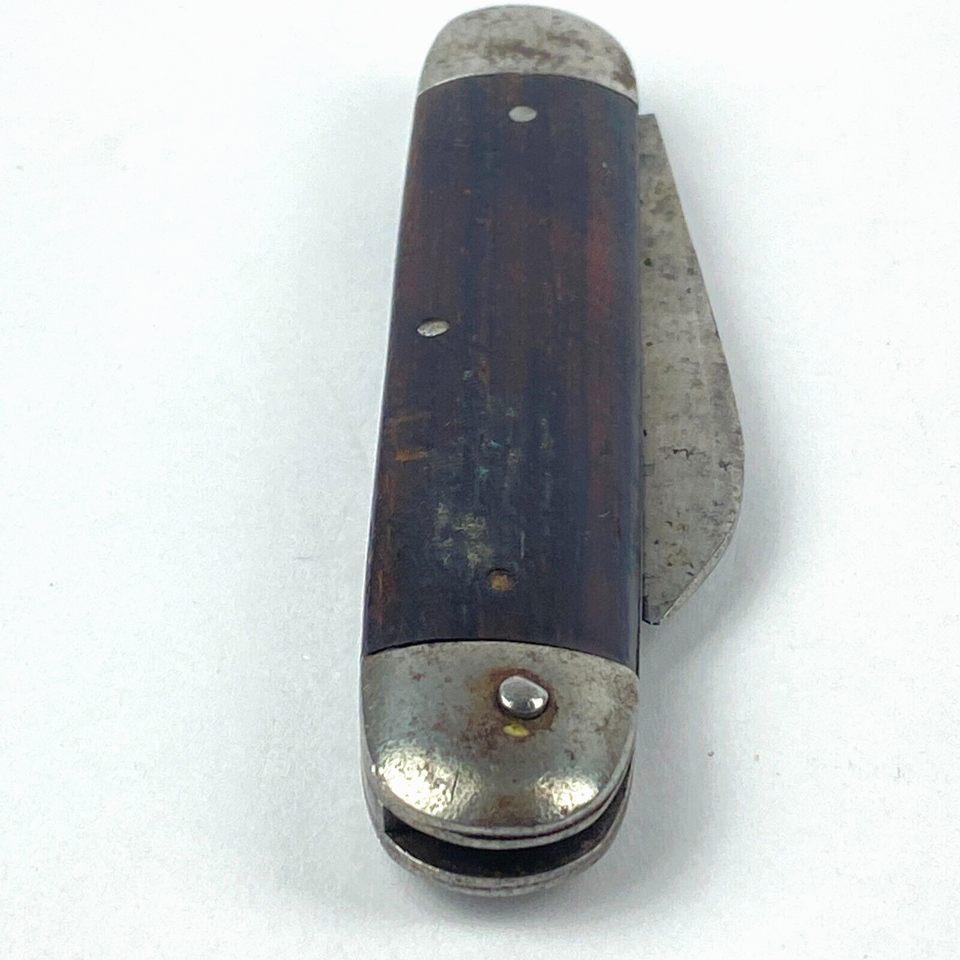Single Blade Jack Pocket Knife Wood Handle? Brown Vintage | eBay