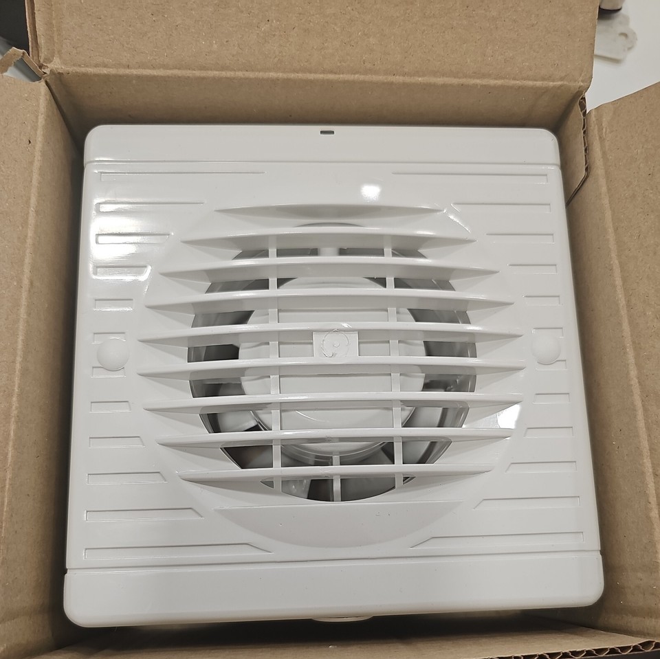 Manrose XF100H Fan 4" 100mm bathroom extractor fan humidistat timer ...