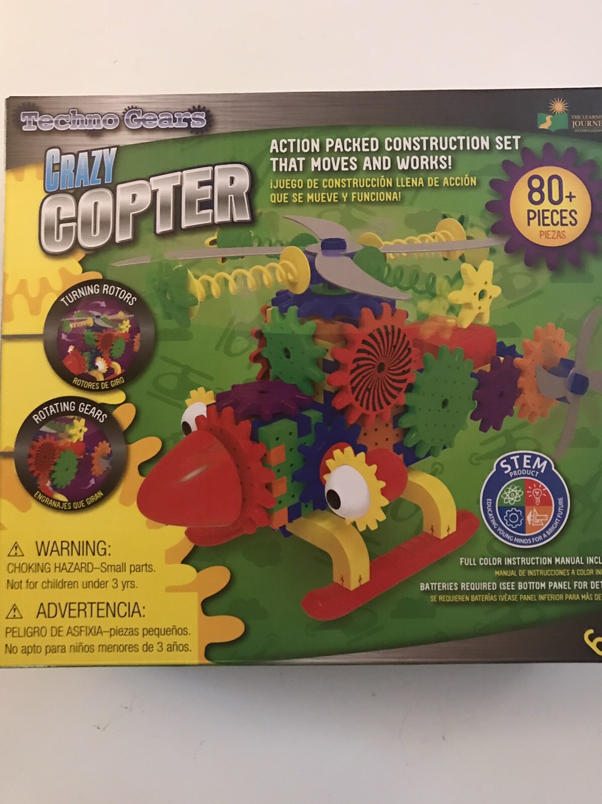 NEW Techno Gears Crazy Copter Action Building Set 80 Moving ...