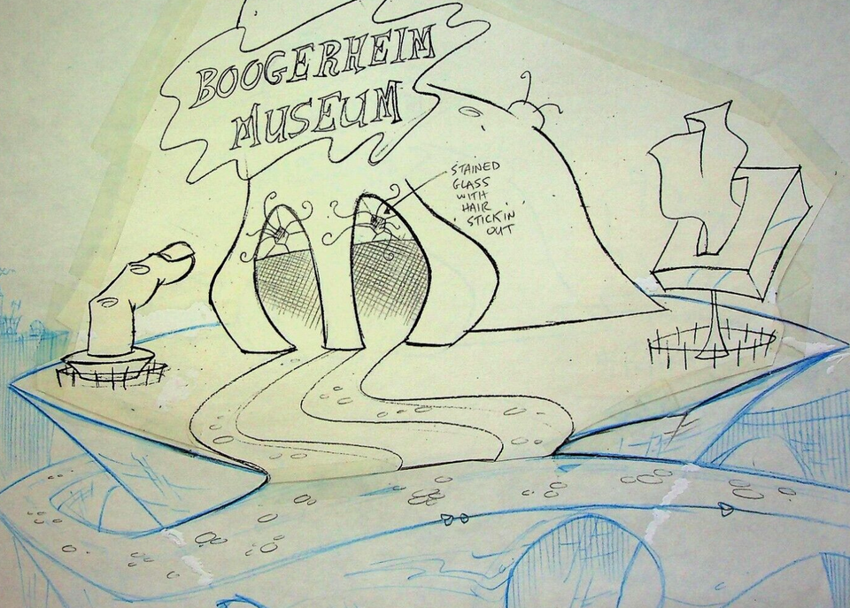 Beetlejuice 1989 Production Chris LaBonte Hand Drawn Key Background ...