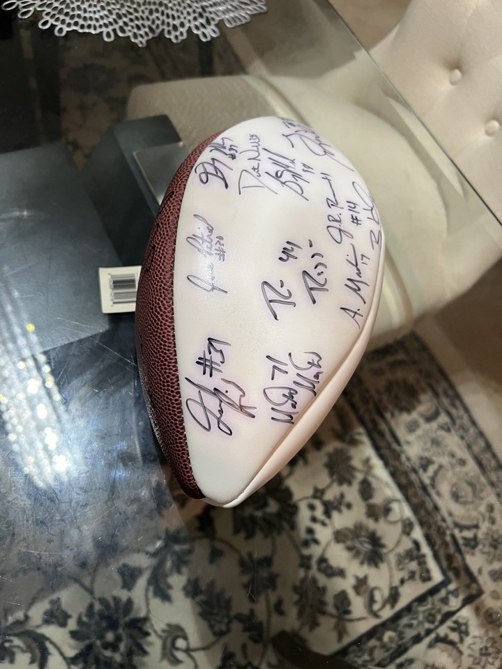 Signed Wilson Football Ball 11 Signatures NFL Autographed NOT ...