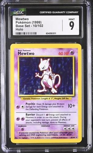 1999 Base Set Mewtwo CGC 9 | eBay