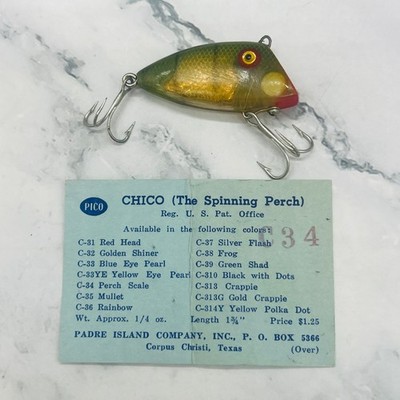 Padre Island Co Pico Chico Spinning Perch Scale Floater C34 Lure w ...