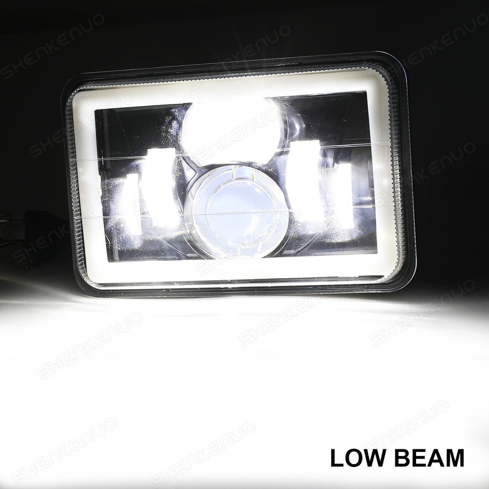 4pcs 4x6" LED Headlights For Pontiac Firebird Trans AM 1977 1978 1979 ...