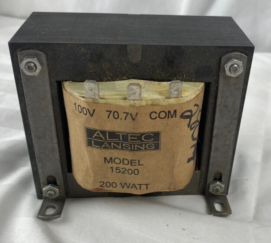 Original VTG Altec Lansing Model 15200 200w 4/8ohm Audio Transformer | eBay