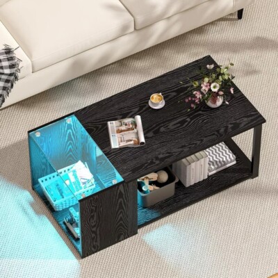 Coffee Table for Small Living Room Modern Center Tables with Storage 35 ...