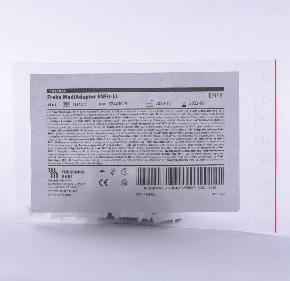 Freka Mediadapter Enfit / Ll (Raccord) Adapter pour Überleitsysteme PZN ...