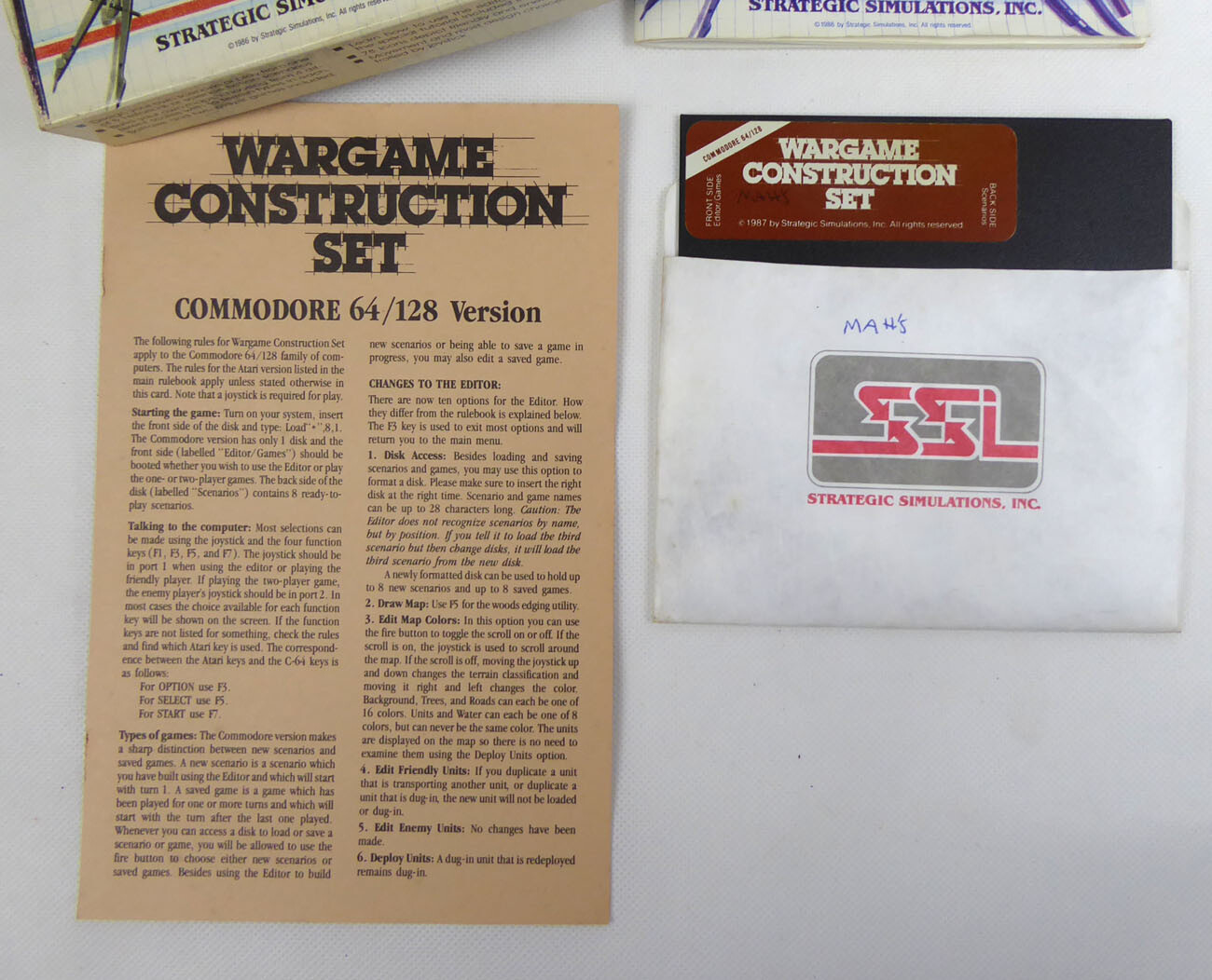 Commodore 64 Disk C64 in OVP -- WARGAME CONSTRUCTION KIT (SSI) -- | eBay UK