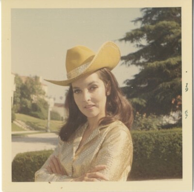 Maurine Dawson 1967 Western Cowgirl Hat Original 3.5 x 3.5 Color ...