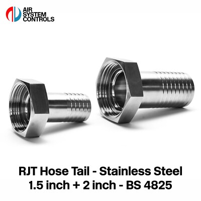 RJT Hosetail - 1.5 inch + 2 inch - Stainless Steel - Hygienic BS 4825 ...