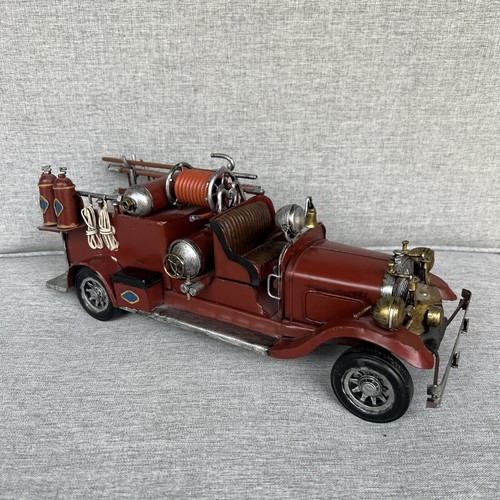 Handcrafted Metal 1920s Fire Engine Pump Truck Vintage Fire Truck | eBay