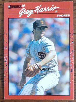 GREG HARRIS SAN DIEGO PADRES 1990 DONRUSS BASEBALL CARD #65 | eBay