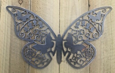 Butterfly Metal Sign Wall Art CNC Sign Decor Metal Plague Interior ...