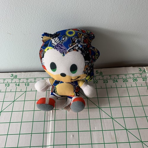 Sega Sonic The Hedgehog 6” Sticker Bomb Graffiti Plush Stuffed Animal ...
