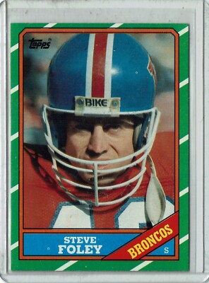 Steve Foley 1986 Topps Football #123 Denver Broncos S | eBay