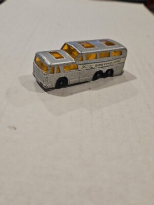 Vintage MATCHBOX LESNEY GREYHOUND BUS Coach 66 Clear Windows | eBay