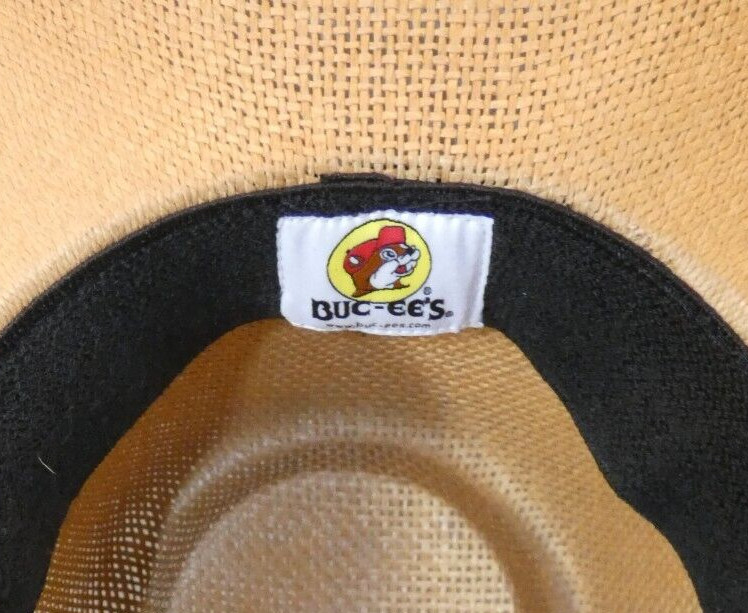 BUC-EE'S Distressed Straw Cowboy Western Hat Vintage M - Gem