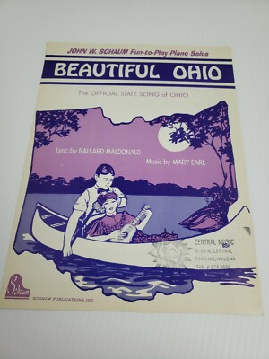 Beautiful Ohio Official State Song Vintage Sheet Music b35 | eBay