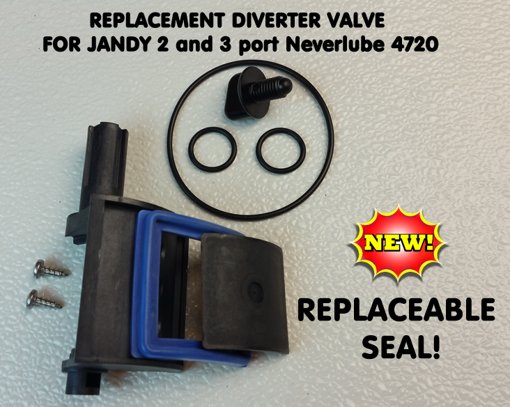 2 and 3 Way Diverter kit for Jandy valve 4720 W REPLACEABLE SEAL and ...